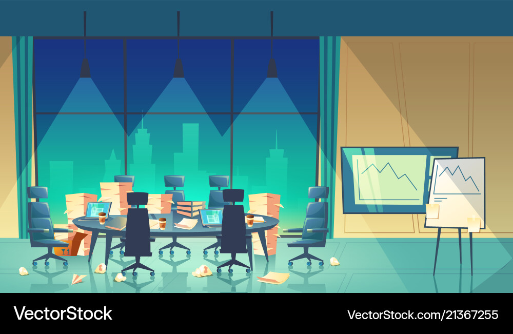 Conference hall for business seminar Royalty Free Vector