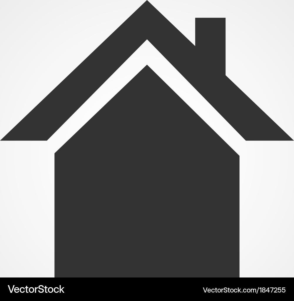 House icon flat design Royalty Free Vector Image