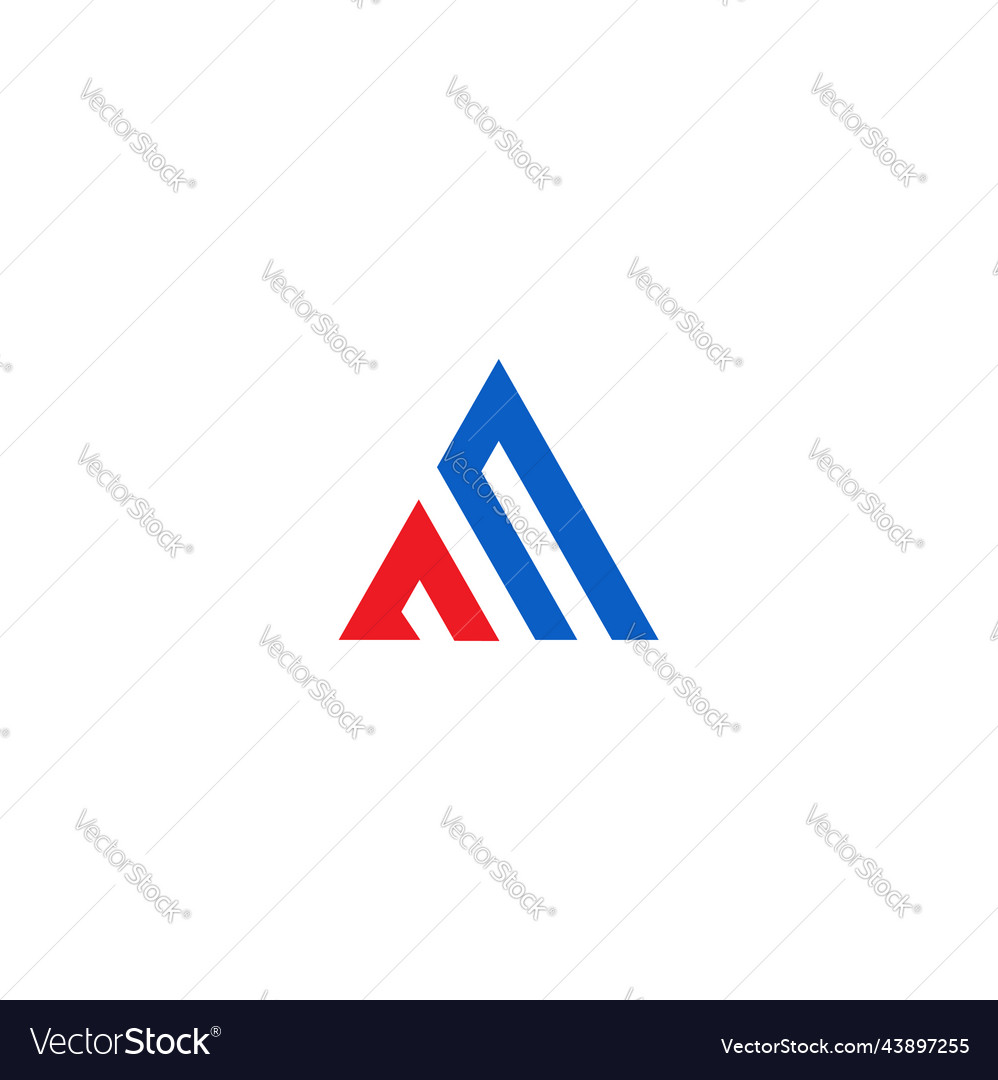 Triangle line shape logo Royalty Free Vector Image