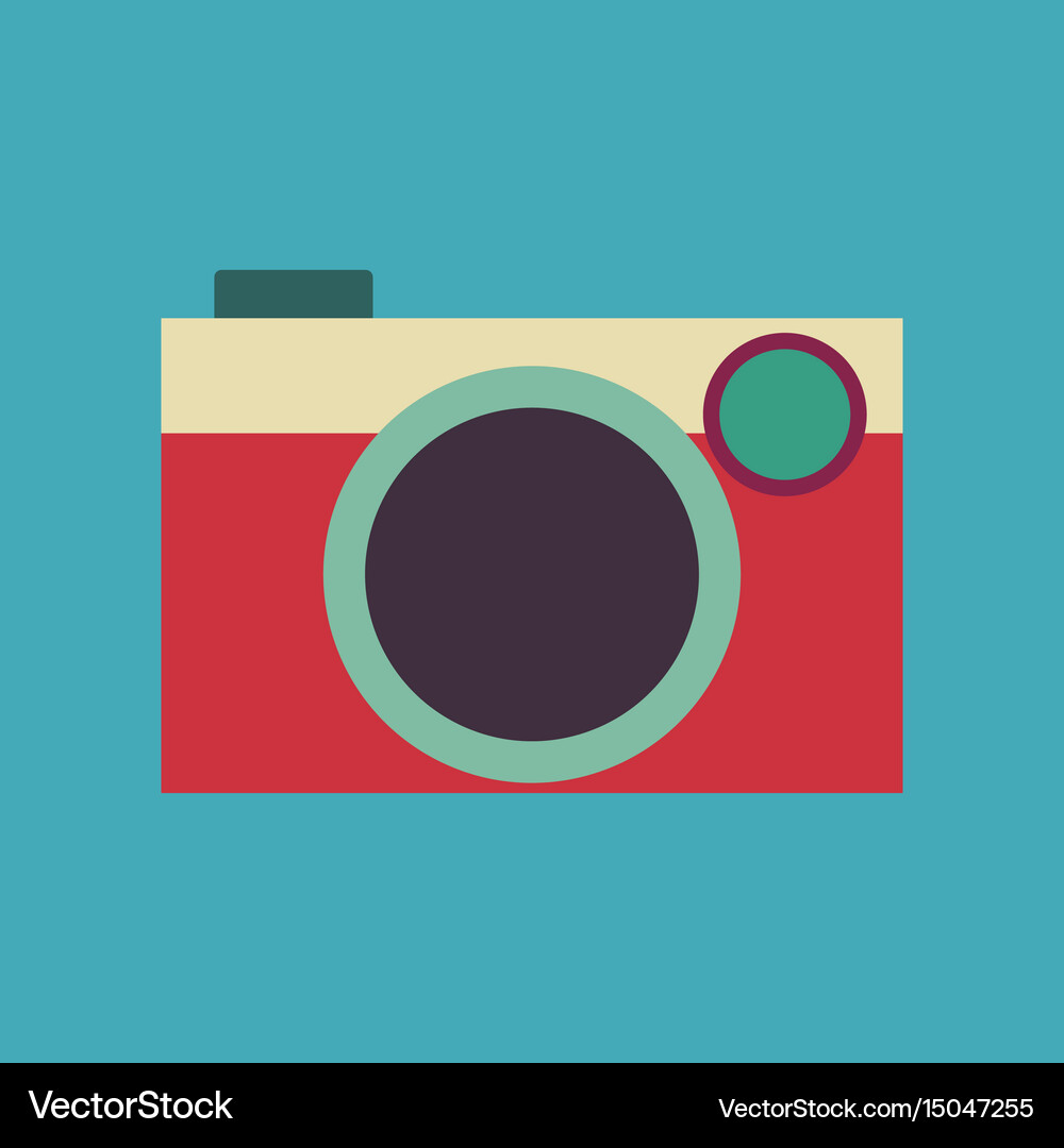 Vintage rangefinder film camera Royalty Free Vector Image