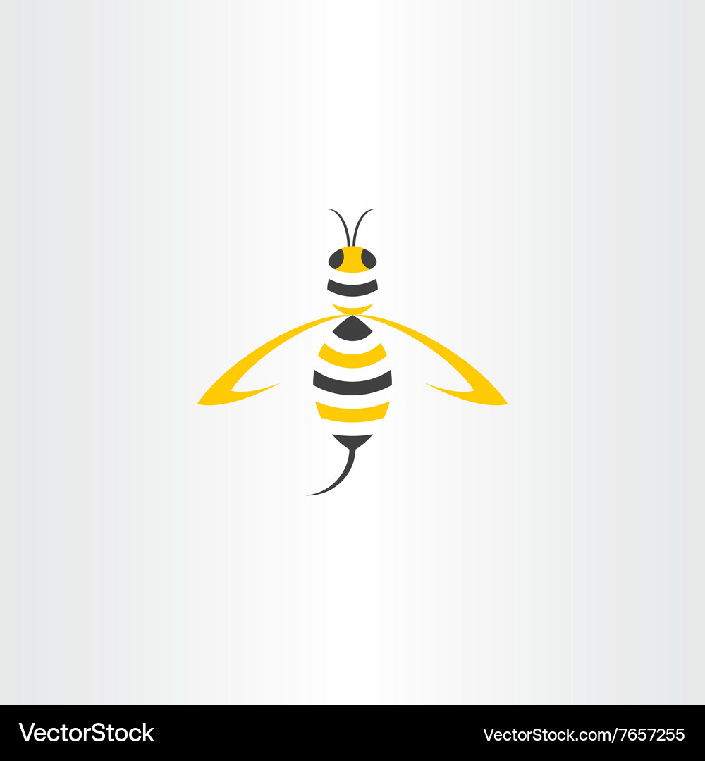 Wasp stylized icon logo Royalty Free Vector Image