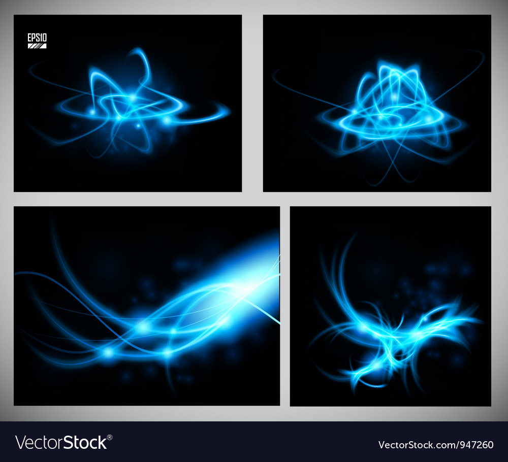 Abstract glowing backgrounds Royalty Free Vector Image