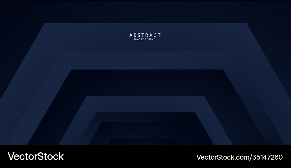 Dark modern navy blue abstract banner background Vector Image