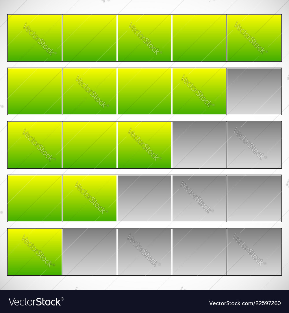 Progress step phase indicators simple 5-step Vector Image Progress step phase indicators simple 5-step Vector Image