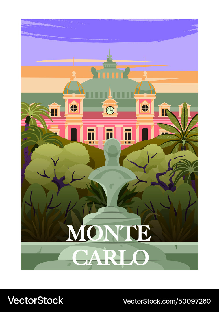 Travel destination poster Royalty Free Vector Image