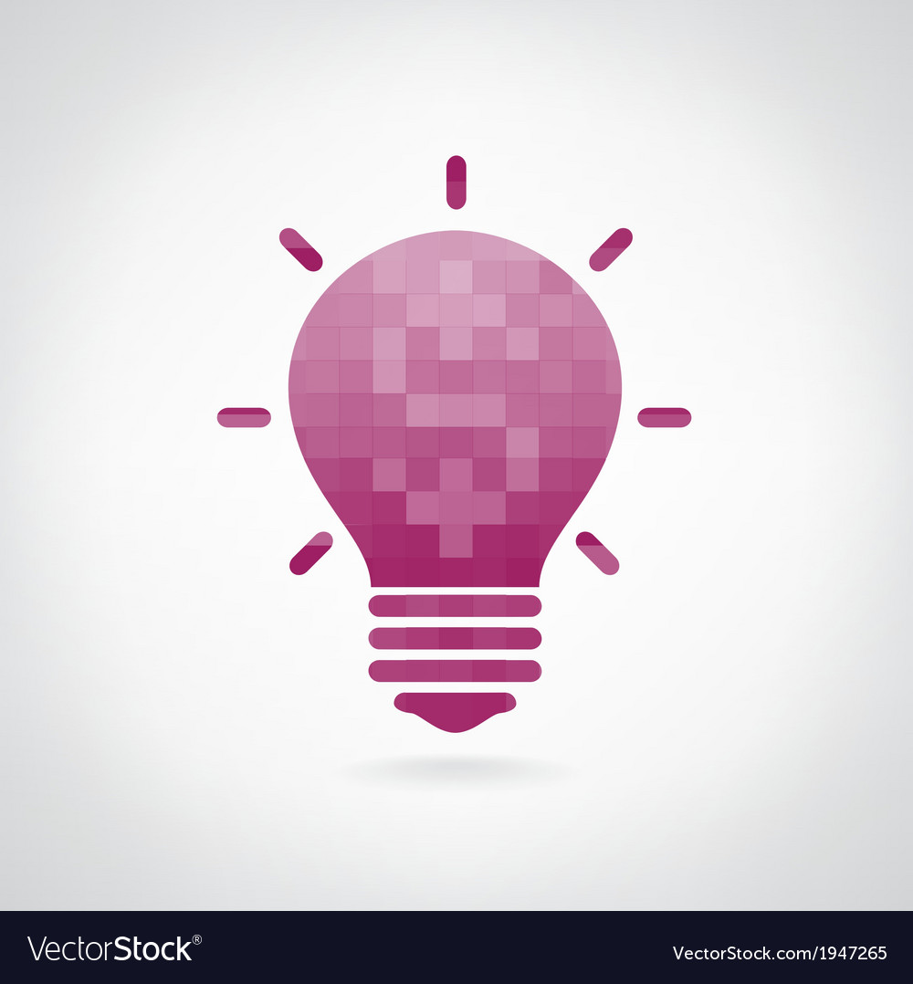 Creative light bulb idea concept Royalty Free Vector Image
