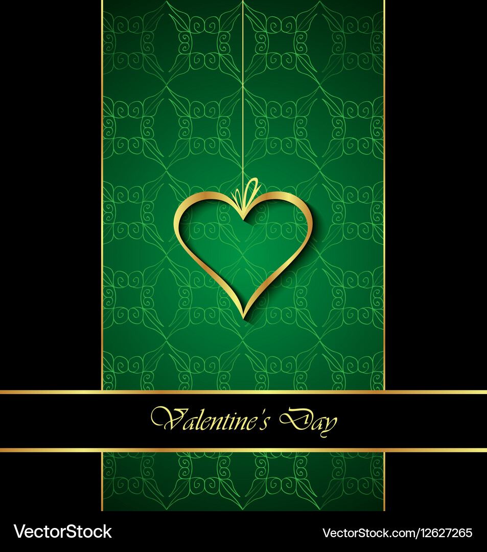 Elegant classic valentines day background Vector Image