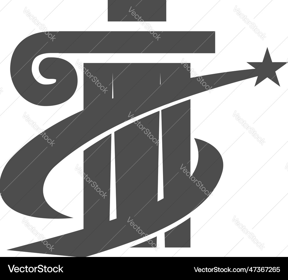 Law logo template icon brand identity isolated Vector Image