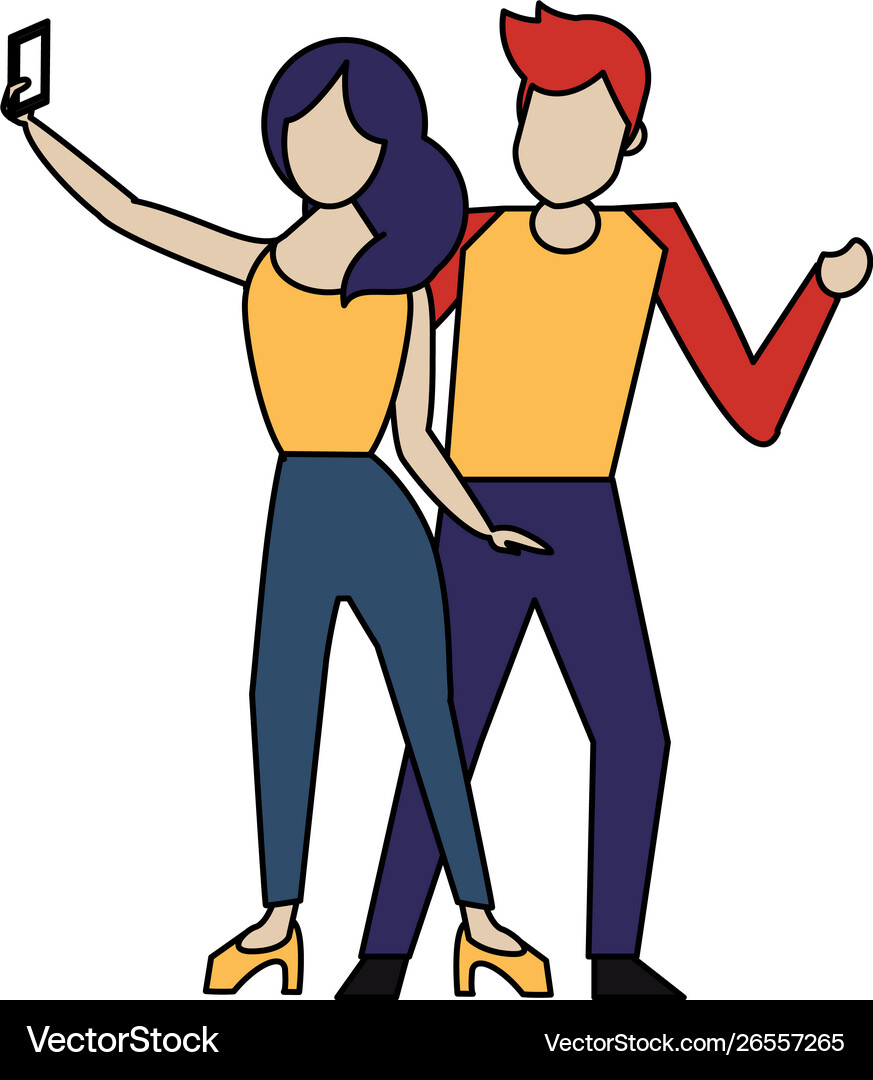 Social media network chatting cartoon Royalty Free Vector