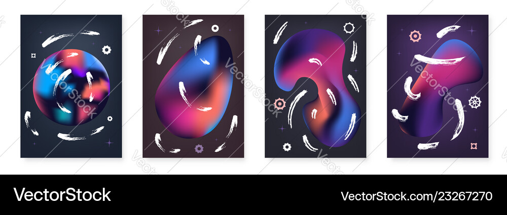 Abstract poster template color banner Royalty Free Vector