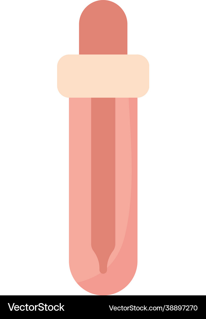 Pink medical dropper Royalty Free Vector Image