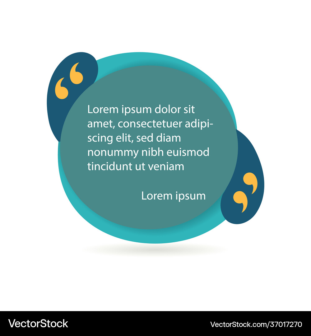 Quote frame or mention quotations remarks template