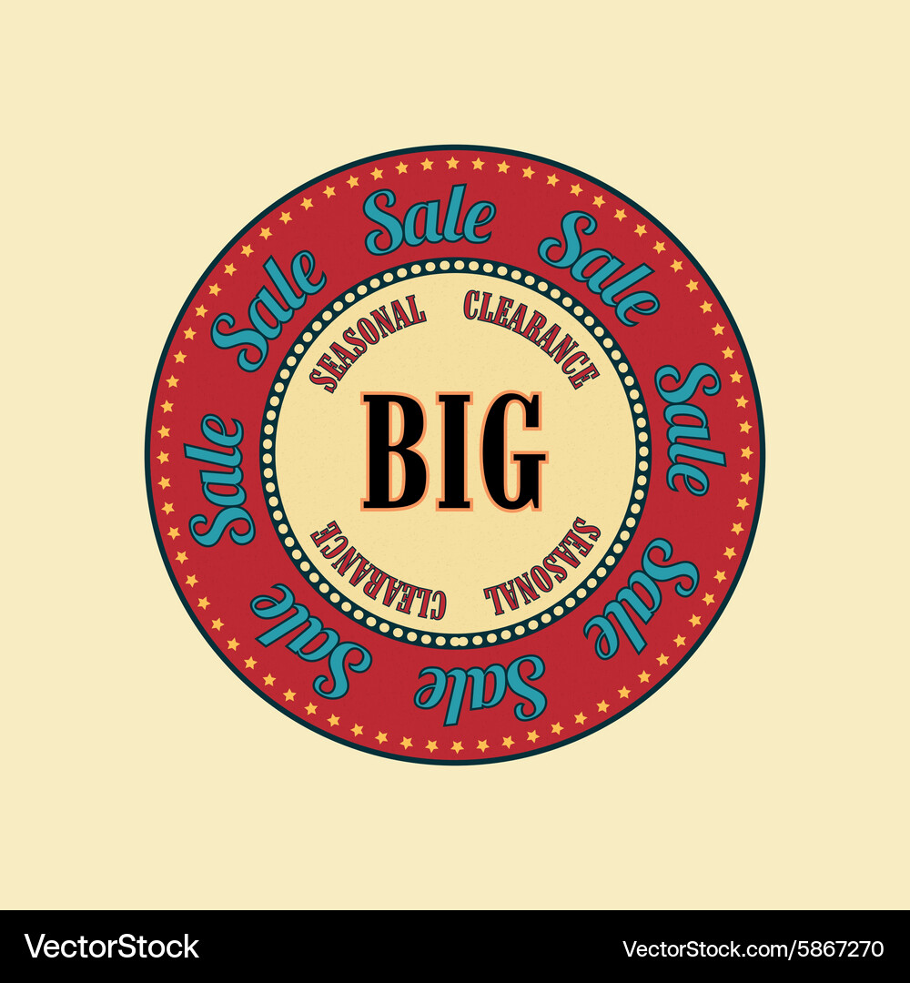 Retro style badge vintage Royalty Free Vector Image