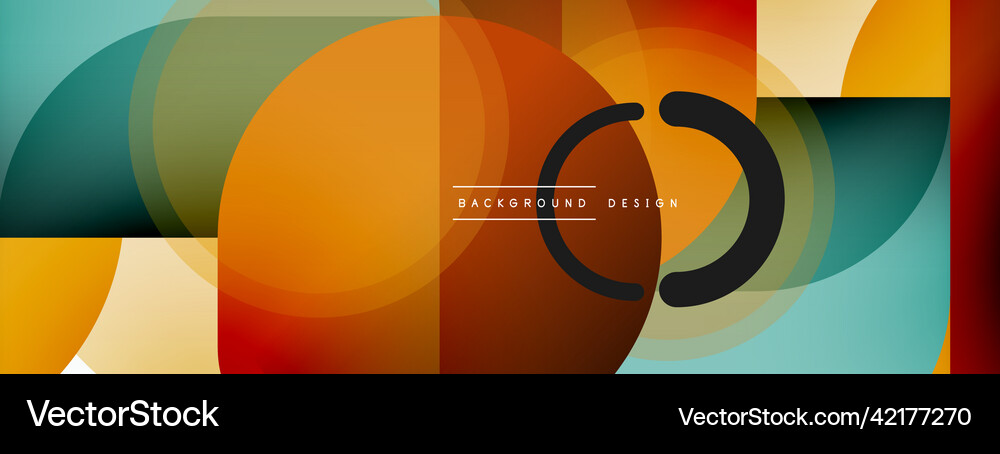 Round triangle shapes lines and circles geometric Vector Image