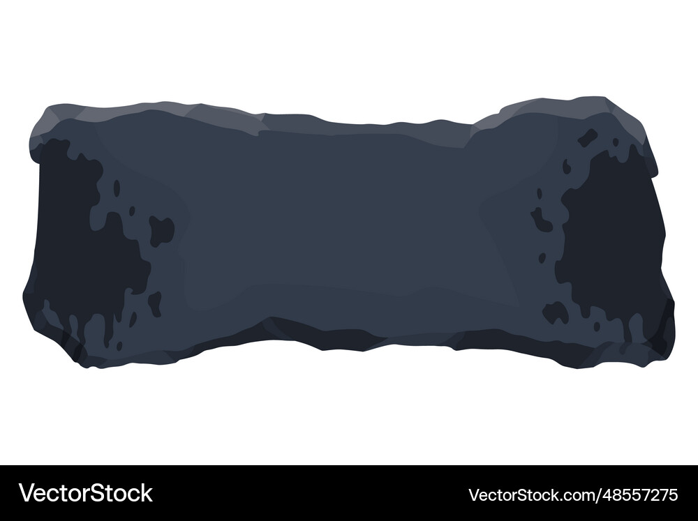 Blank banner sign or gravestone stone board Vector Image