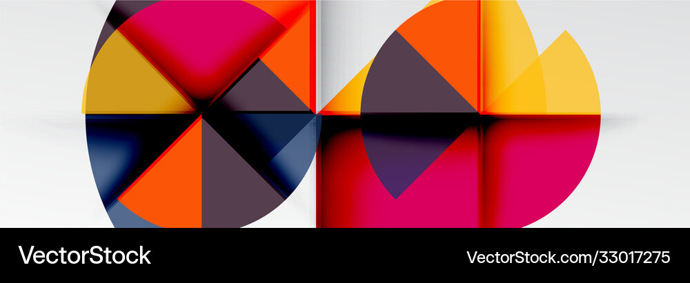 Bright color circles abstract round shapes Vector Image