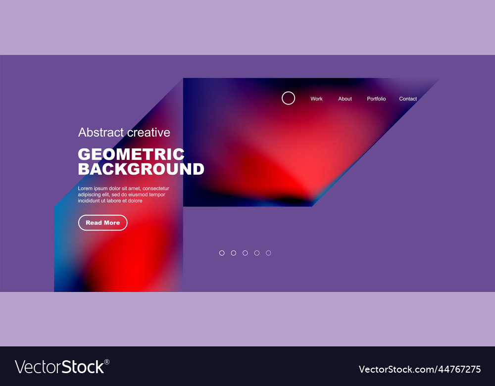 Fluid gradient geometric triangles abstract Vector Image