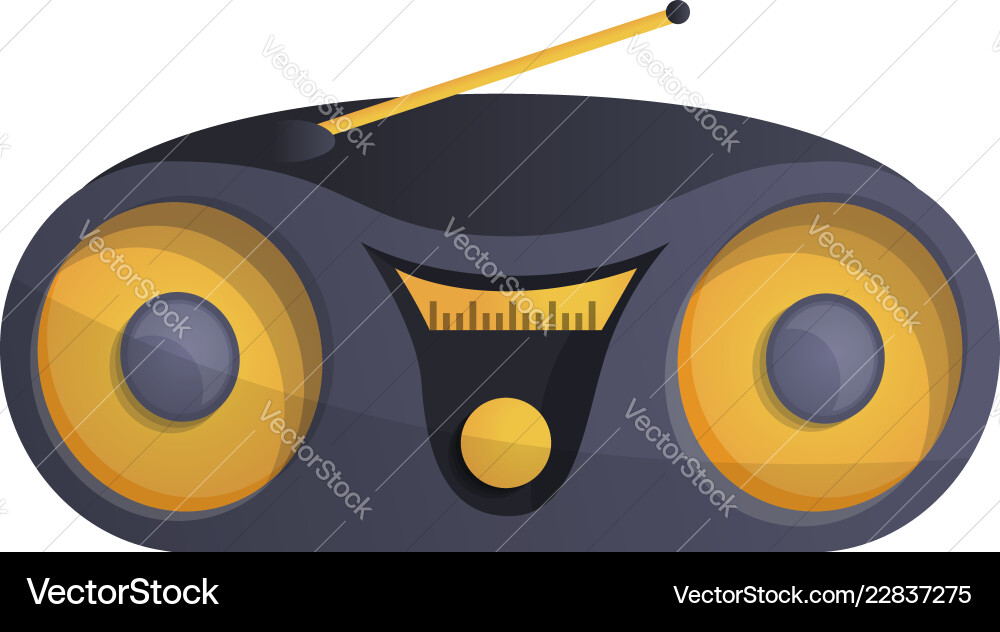 Modern boom box icon cartoon style Royalty Free Vector Image