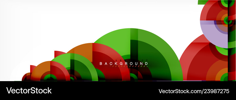 Round shapes abstract background trendy Royalty Free Vector