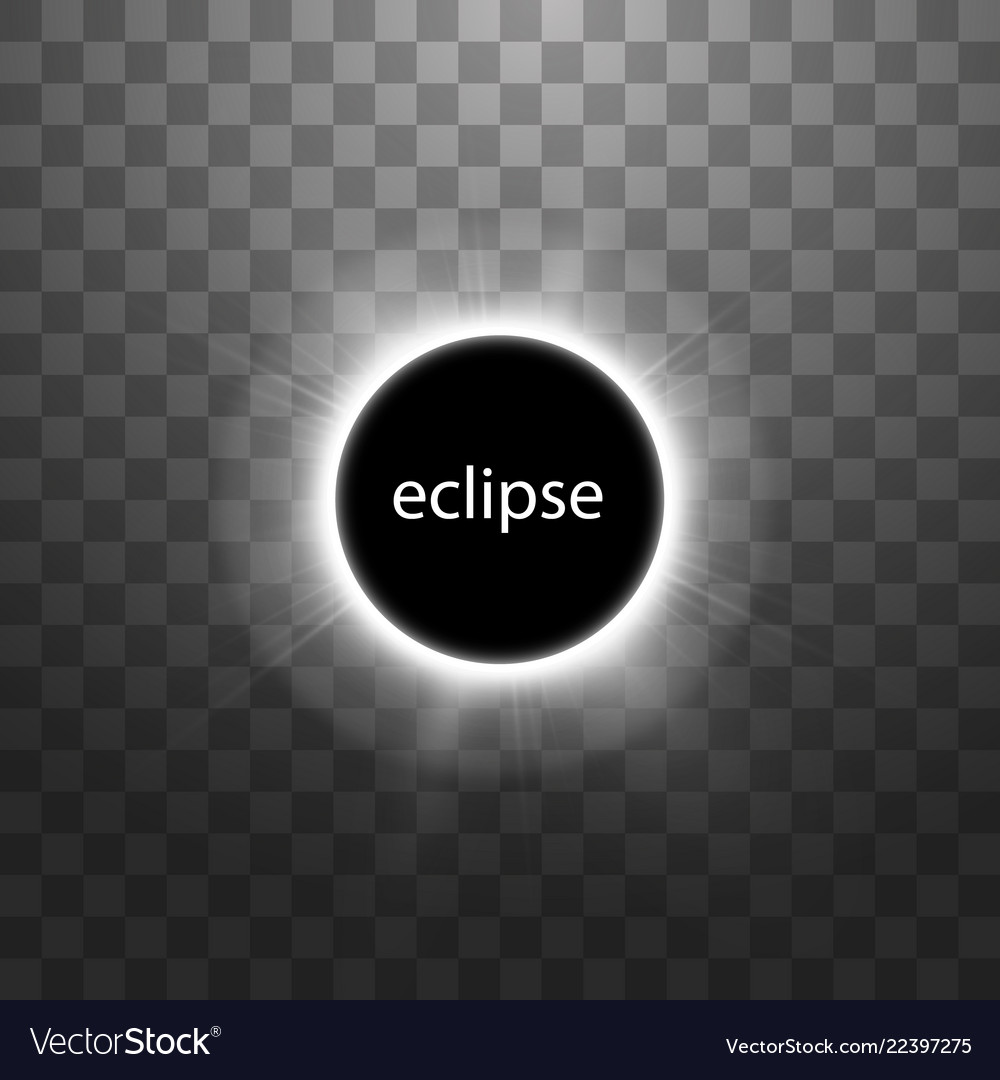 Total solar eclipse Royalty Free Vector Image - VectorStock
