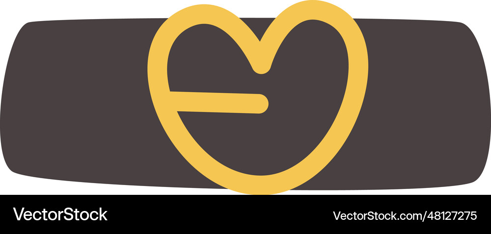 Waist belt with heart Royalty Free Vector Image