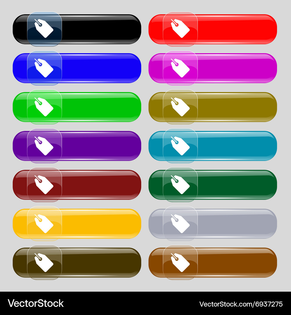 Web stickers tags and banners icon sign set from Vector Image