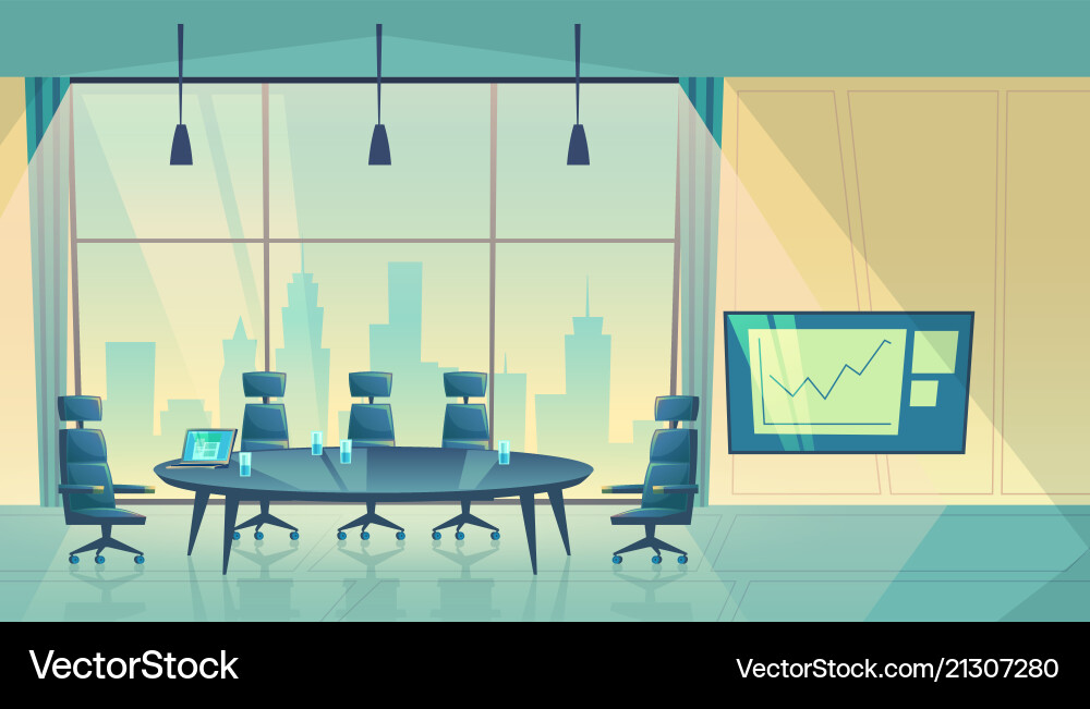 Conference hall for business seminar Royalty Free Vector