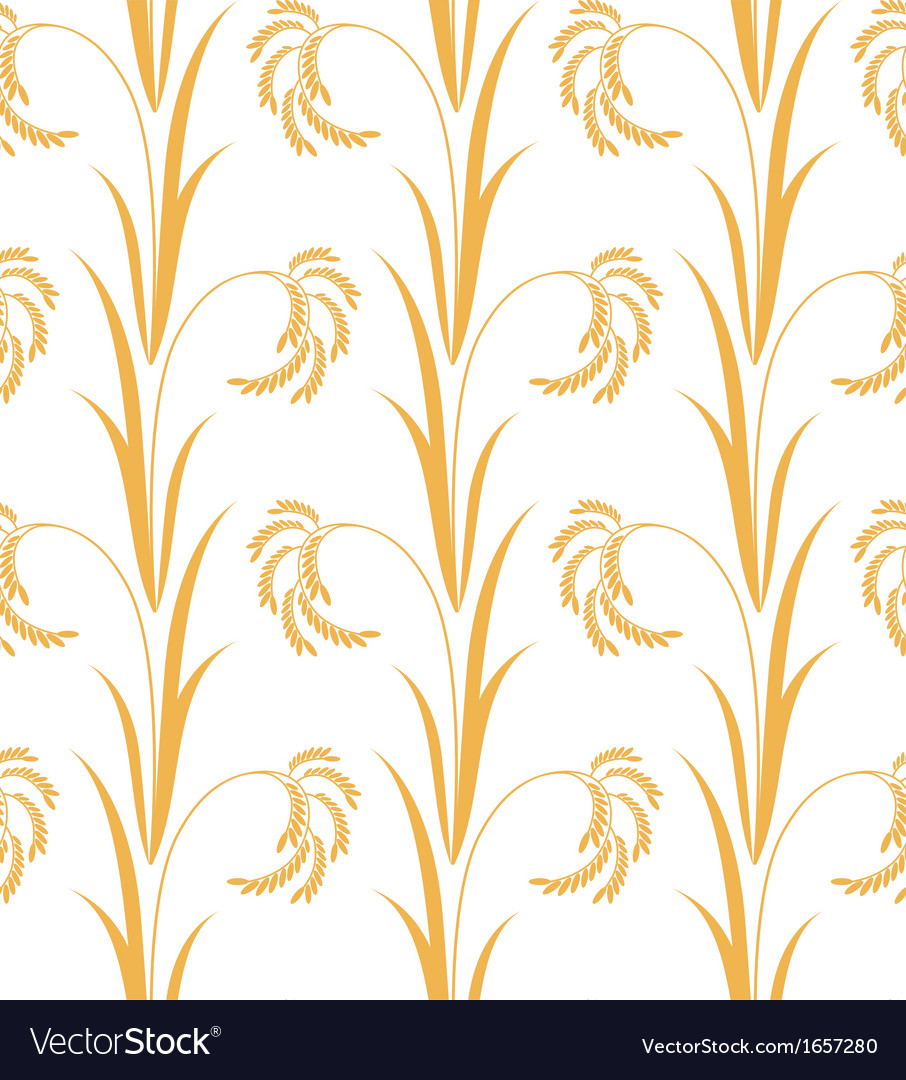 Rice pattern Royalty Free Vector Image - VectorStock