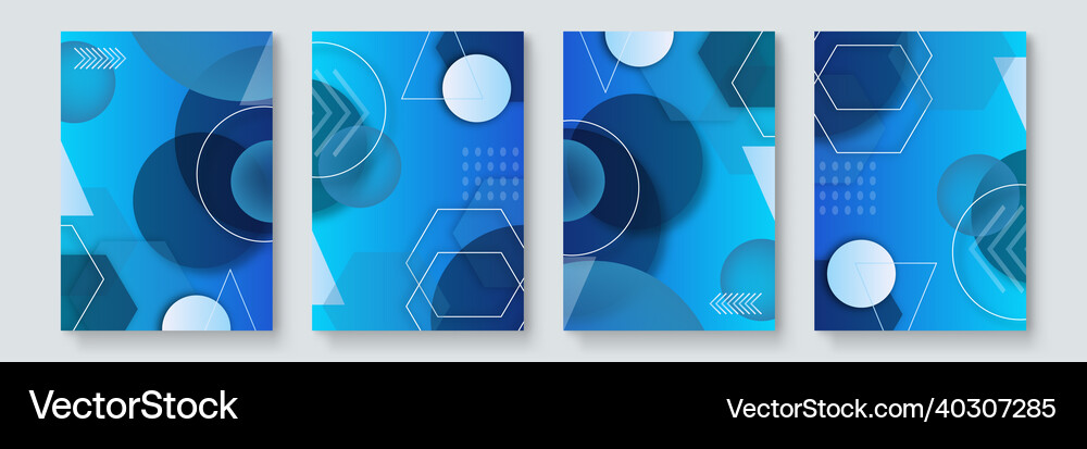 Cool trendy covers design colorful modernism Vector Image