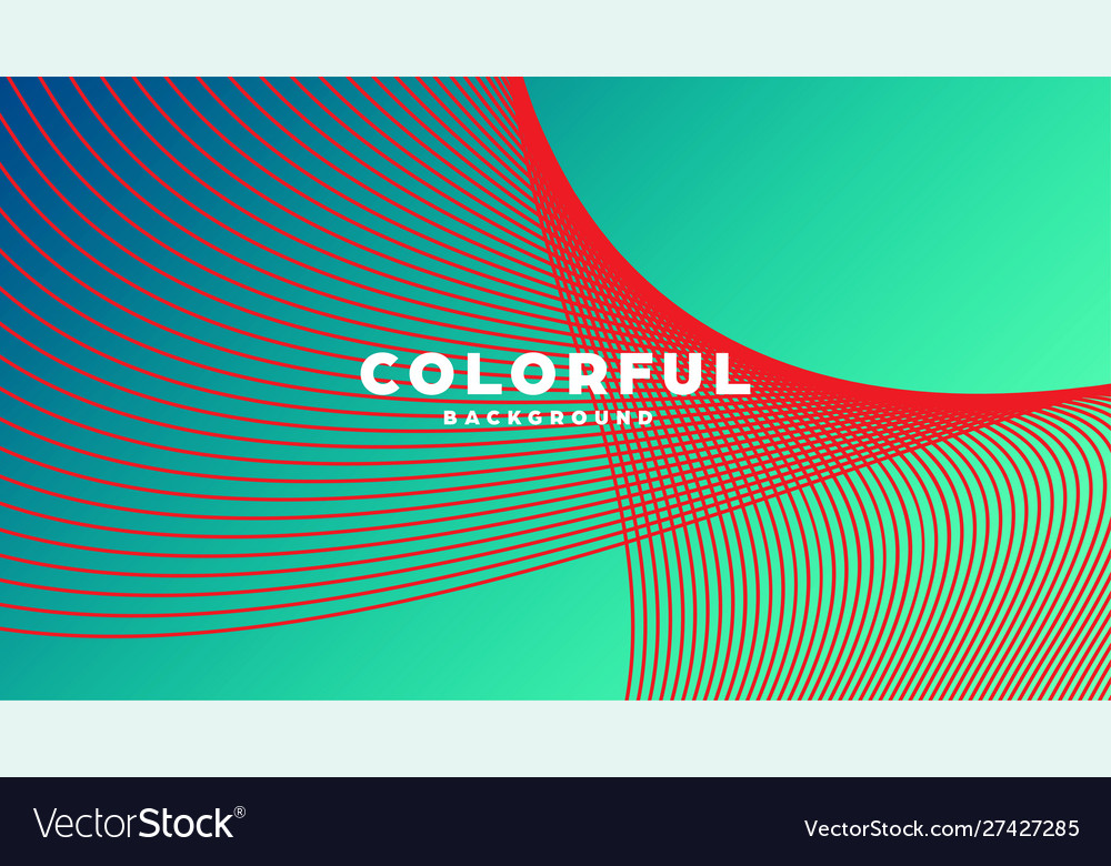 Modern minimal colorful abstract background lines Vector Image