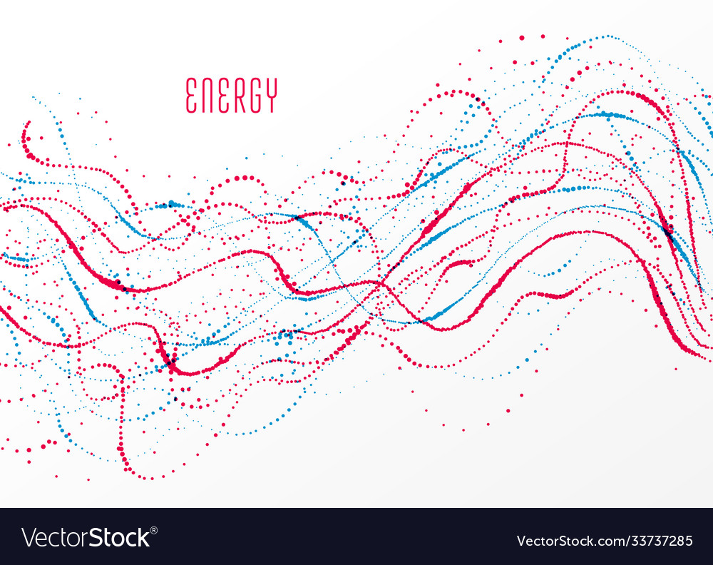 Particle Flow Array Colorful Abstract Background Vector Image