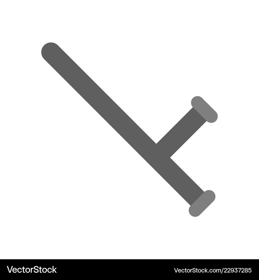 Police baton or night stick related icon Vector Image