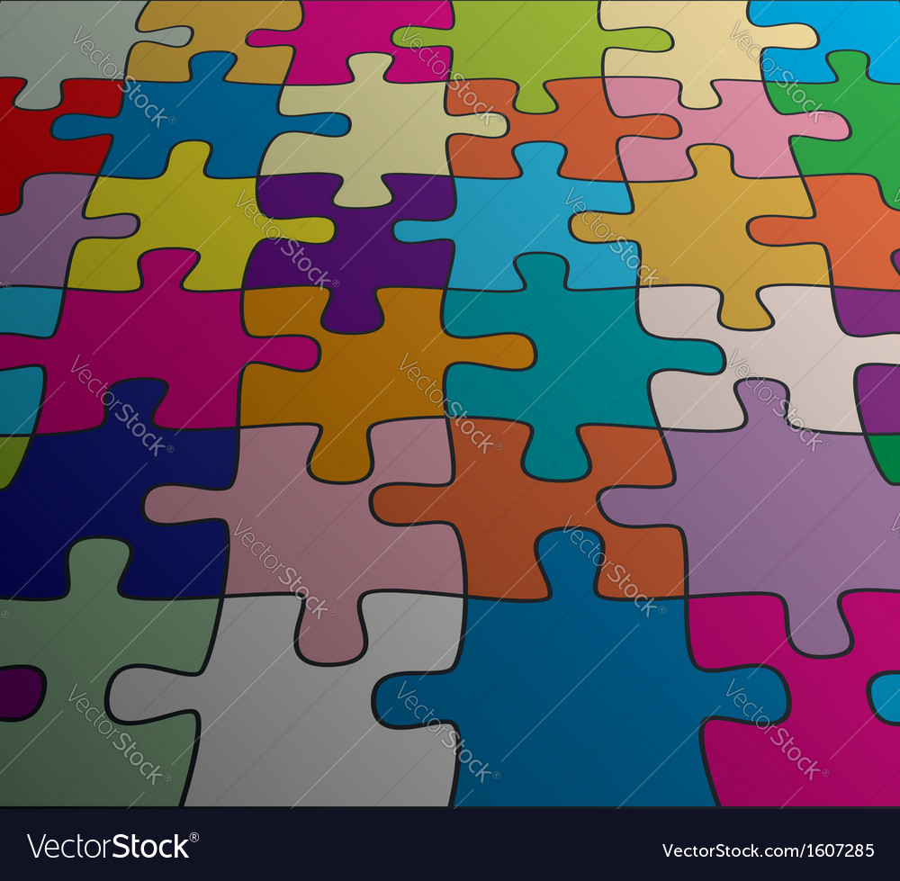 Puzzle background Royalty Free Vector Image - VectorStock