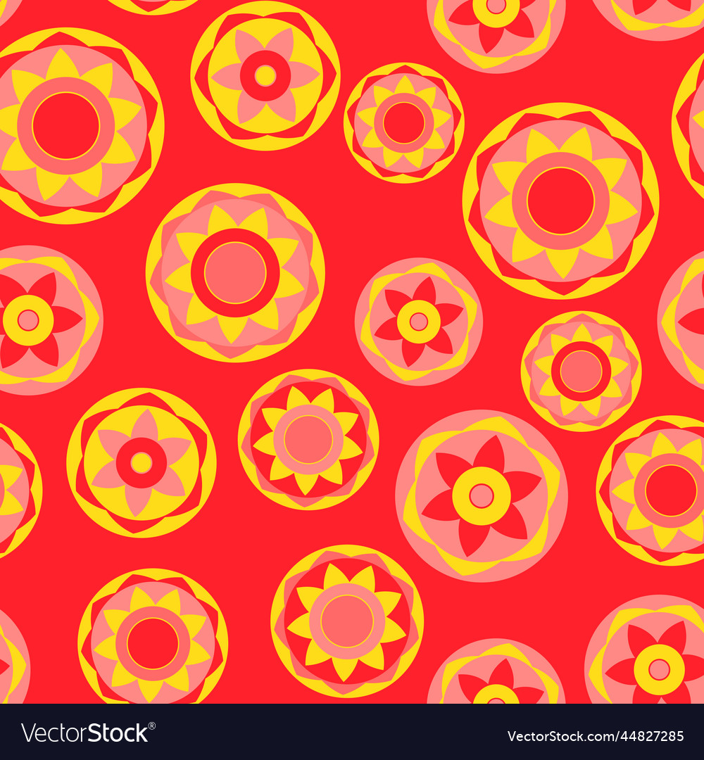 Seamless pattern with geometric aboriginal Vector Image