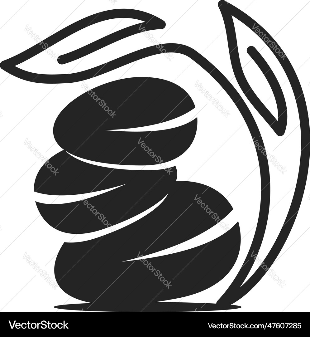 Spa logo template icon brand identity isolated Vector Image