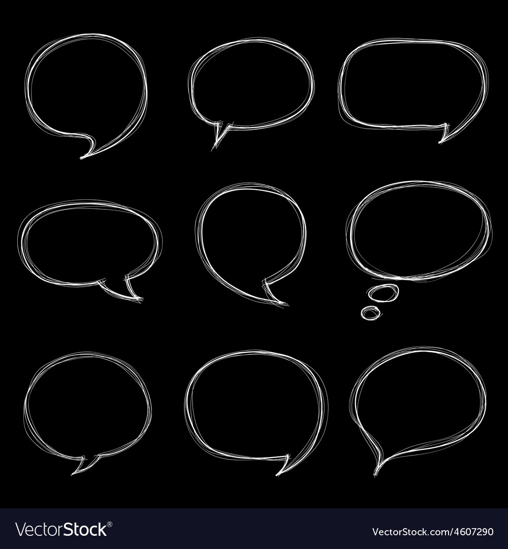 Bubble talk 1 Royalty Free Vector Image - VectorStock