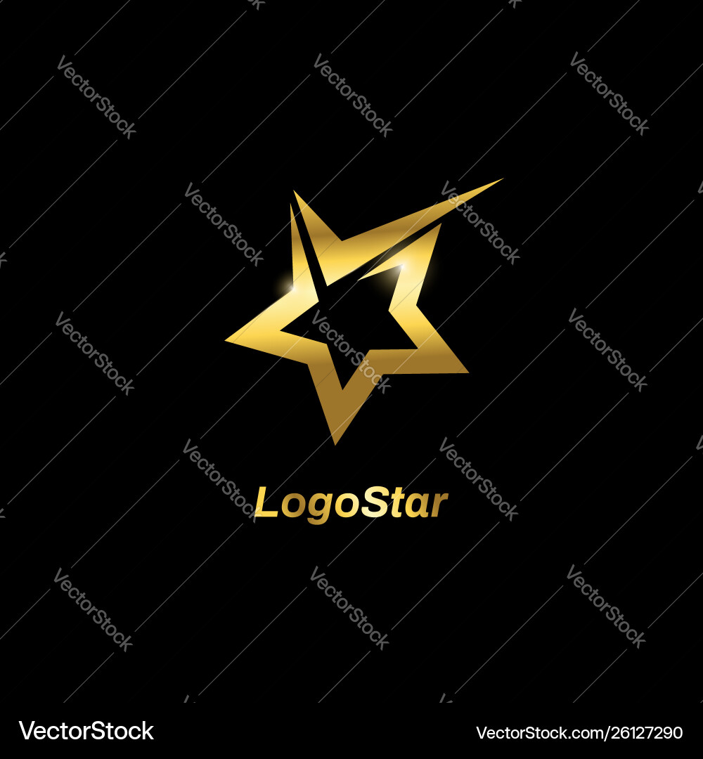 Elegant gold check mark logo design template Vector Image
