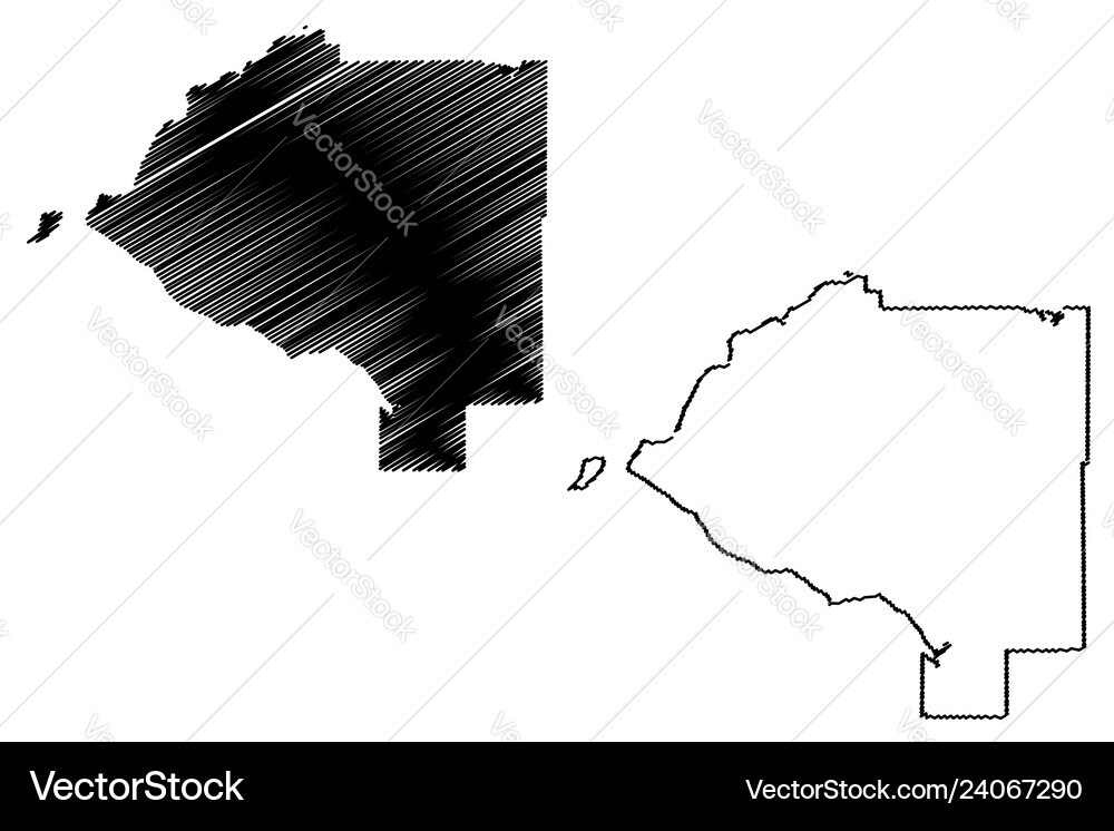 Municipality of anchorage map Royalty Free Vector Image