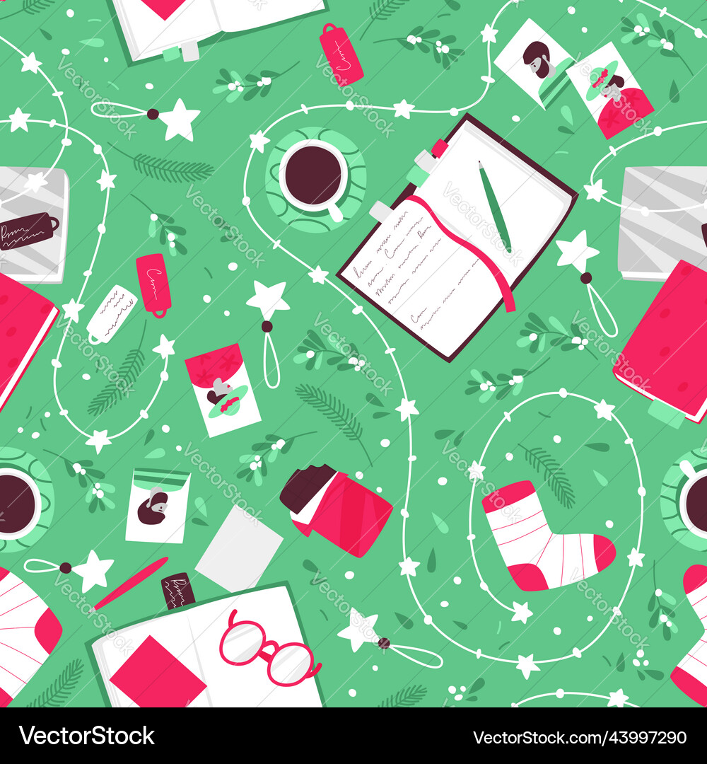 Planning idea for christmas and new year Vector Image