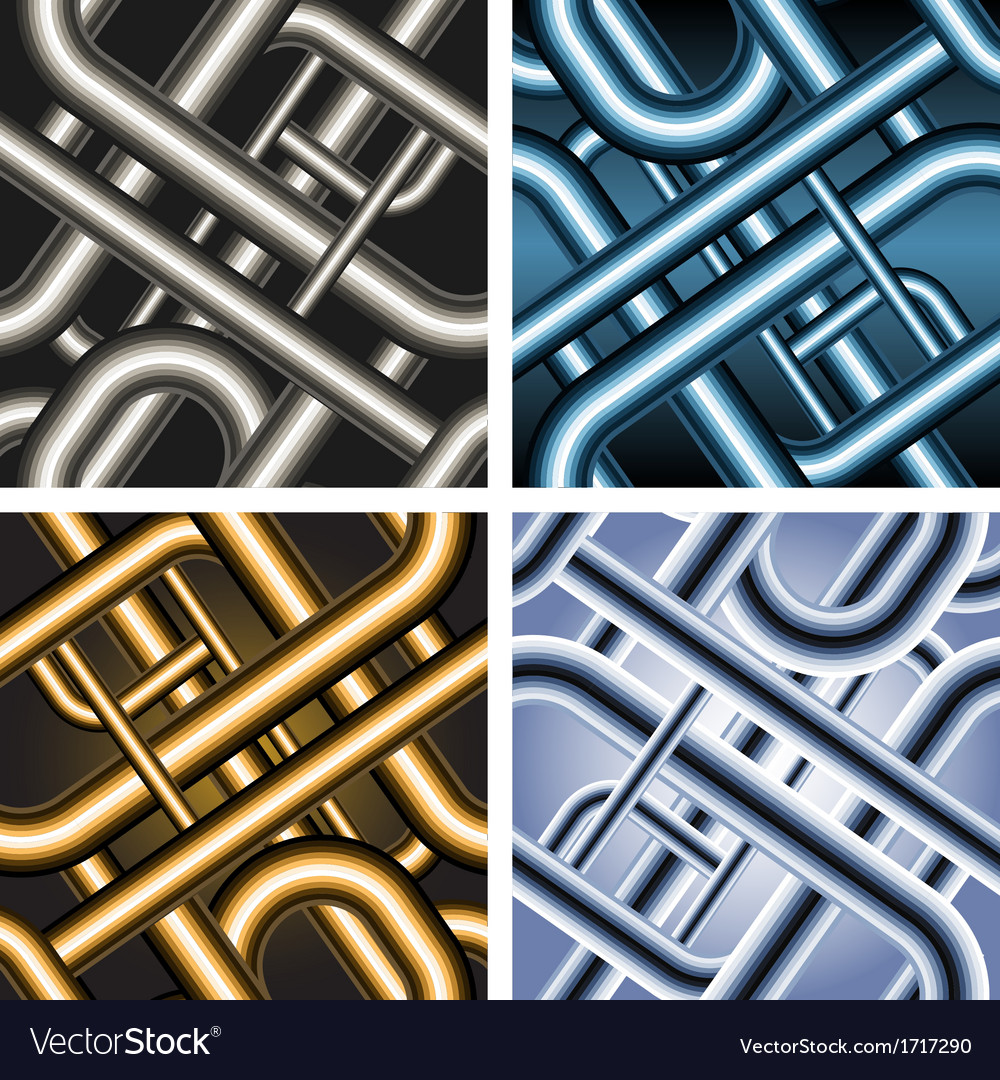 Seamless pipe pattern Royalty Free Vector Image