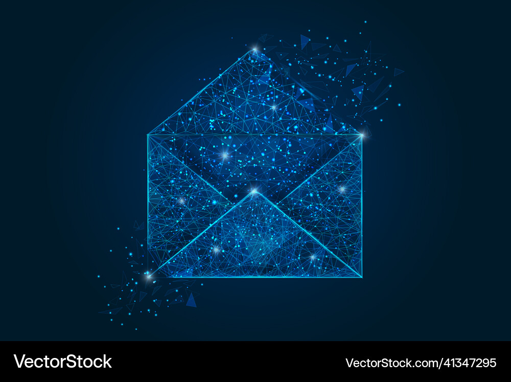 Abstract isolated image of a letter mail Vector Image