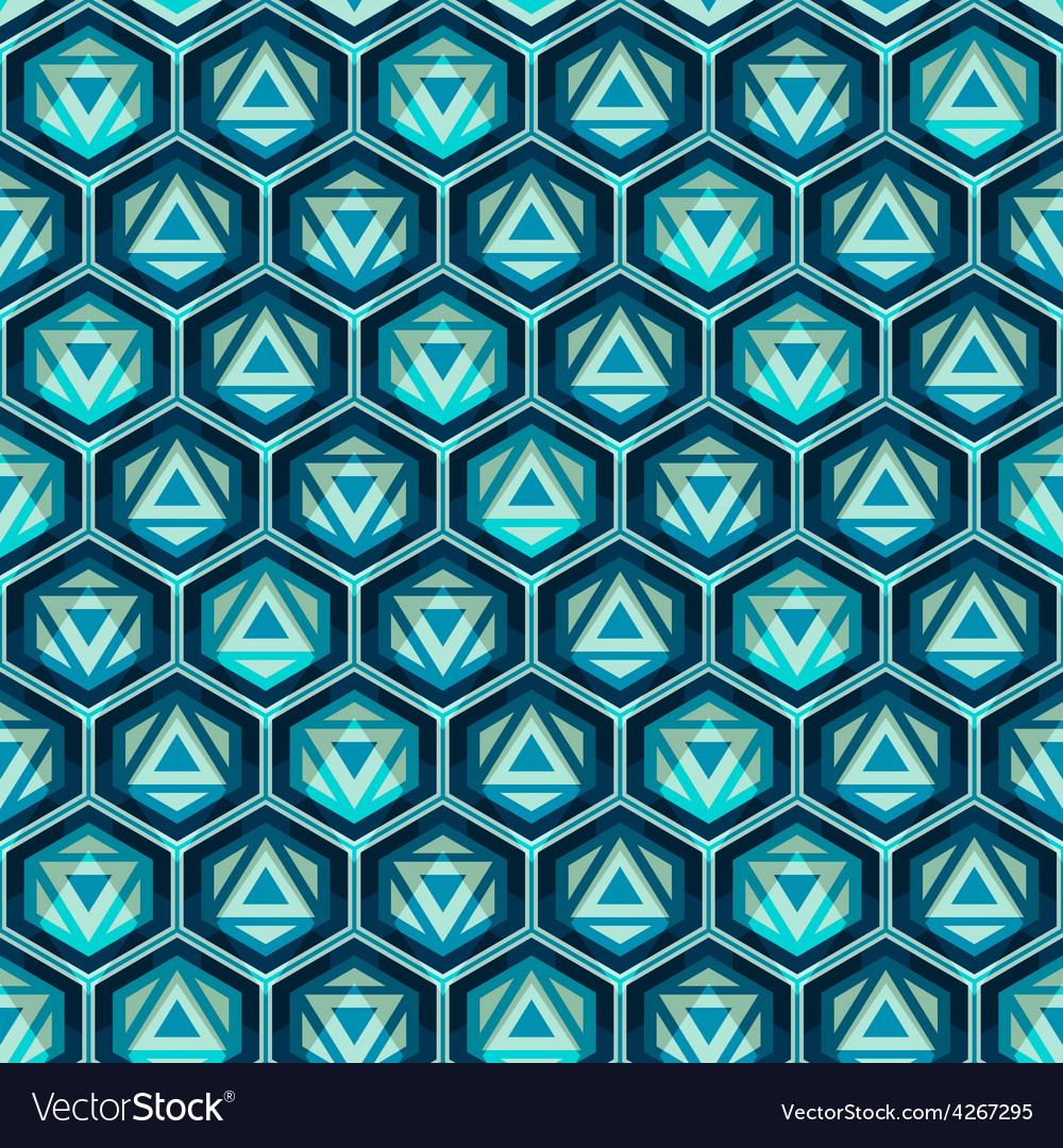 Blue grid seamless pattern Royalty Free Vector Image