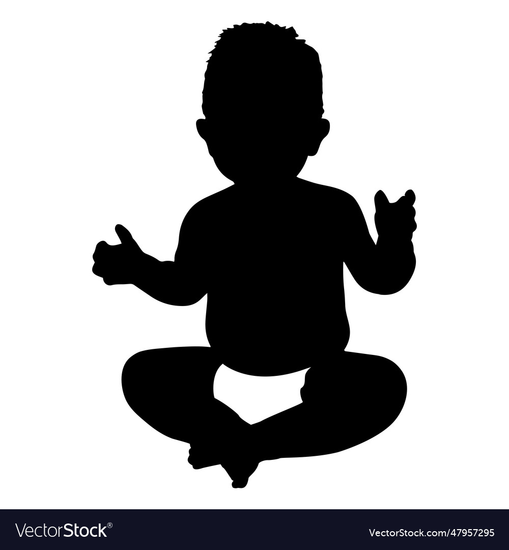 Boy boy sitting silhouette Royalty Free Vector Image Boy boy sitting silhouette Royalty Free Vector Image