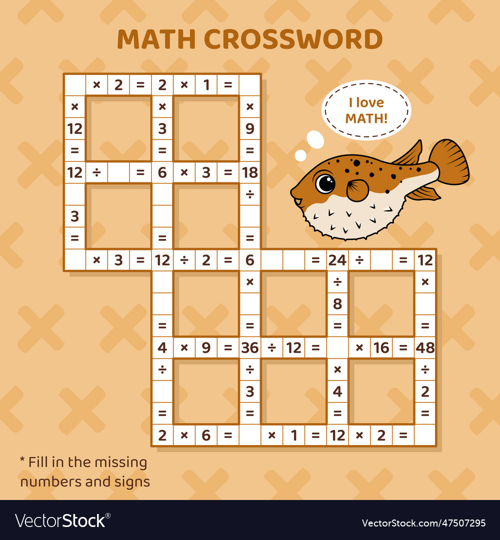 Math Crossword Puzzles For