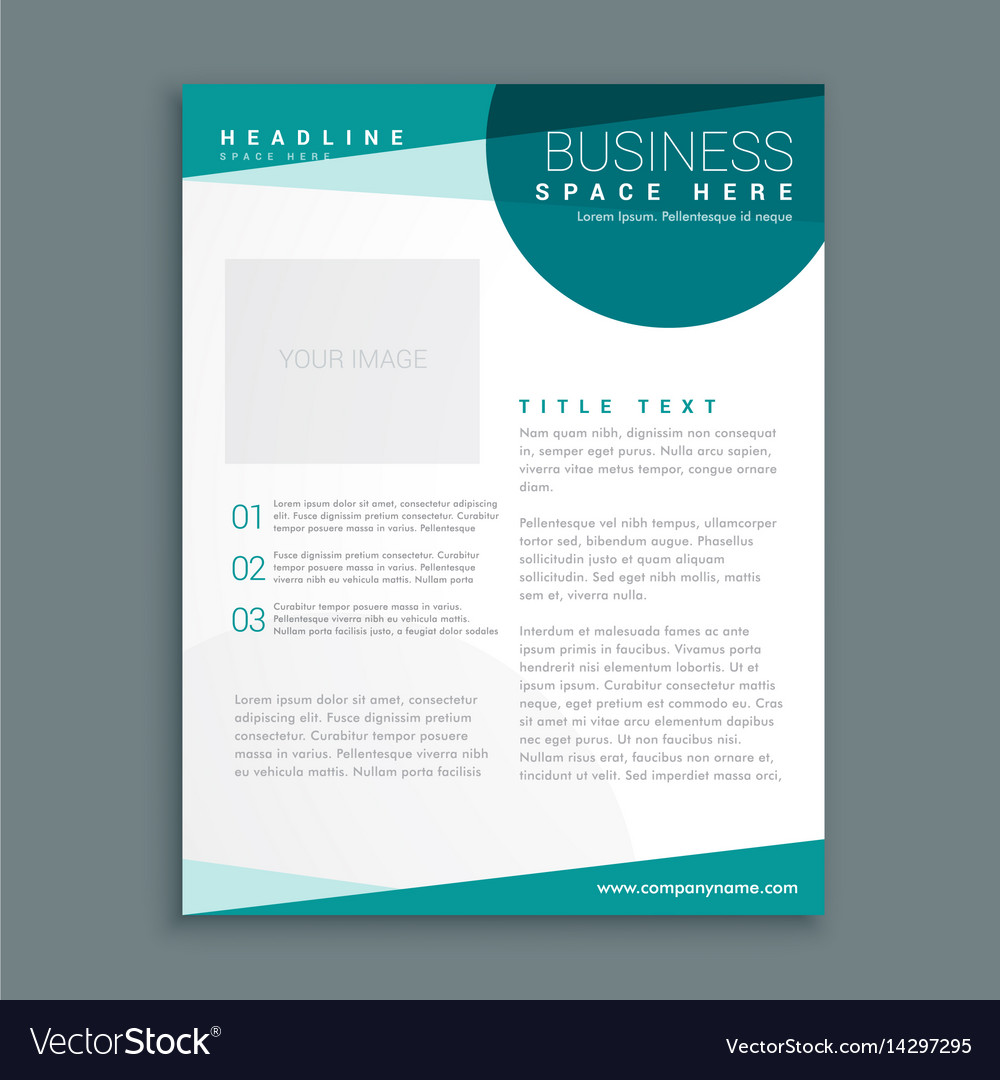 Modern Blue Brochure Template - A4 Size Royalty Free Vector