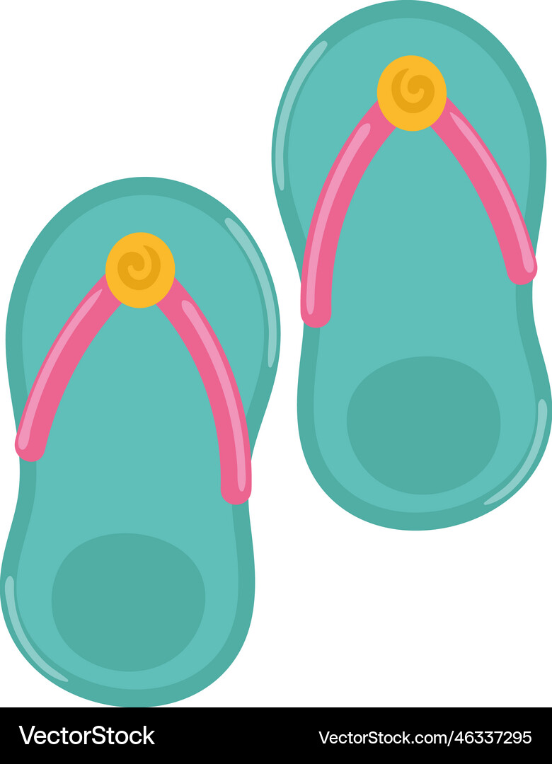 Sandals footwear icon Royalty Free Vector Image