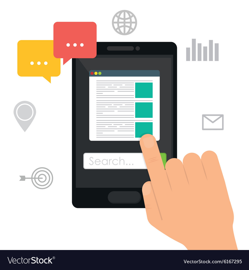 Search engine optimization design Royalty Free Vector Image