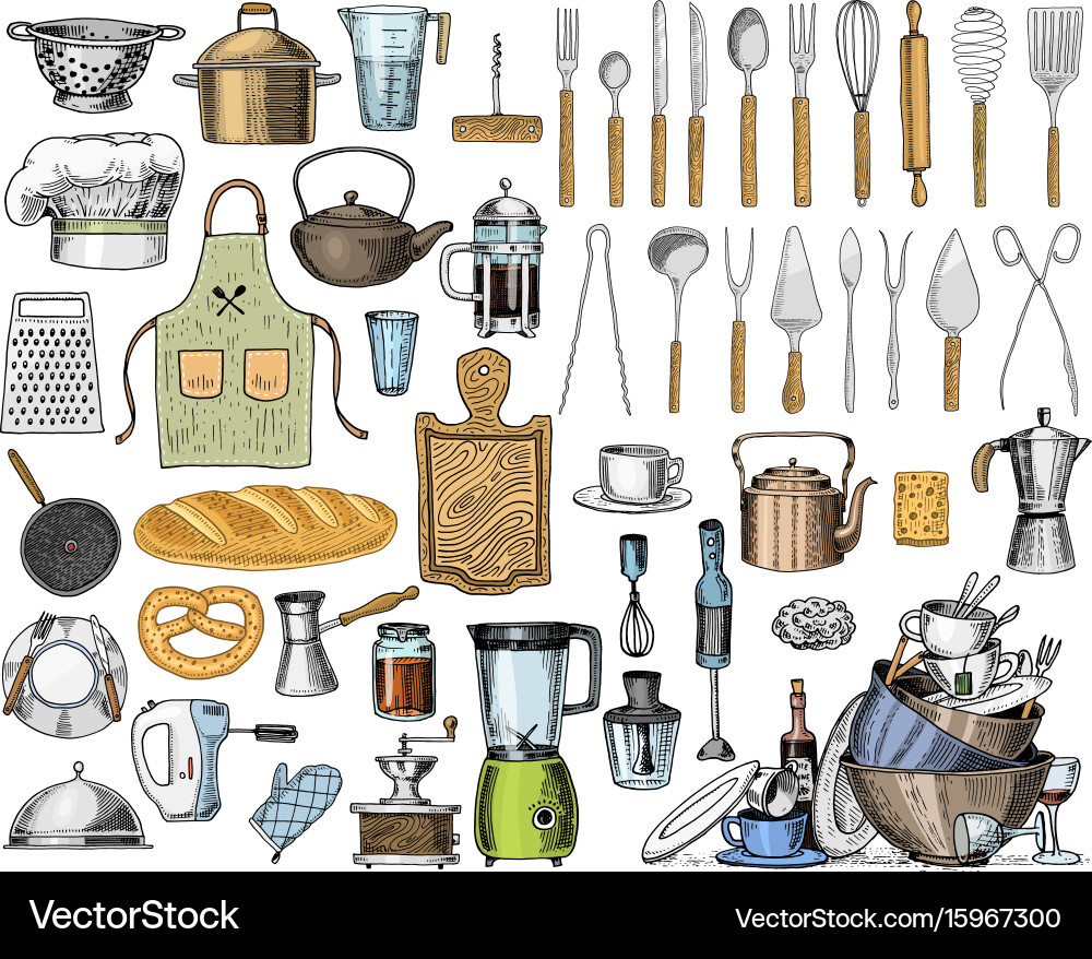 Apron or pinaphora and hood rolling pin Royalty Free Vector