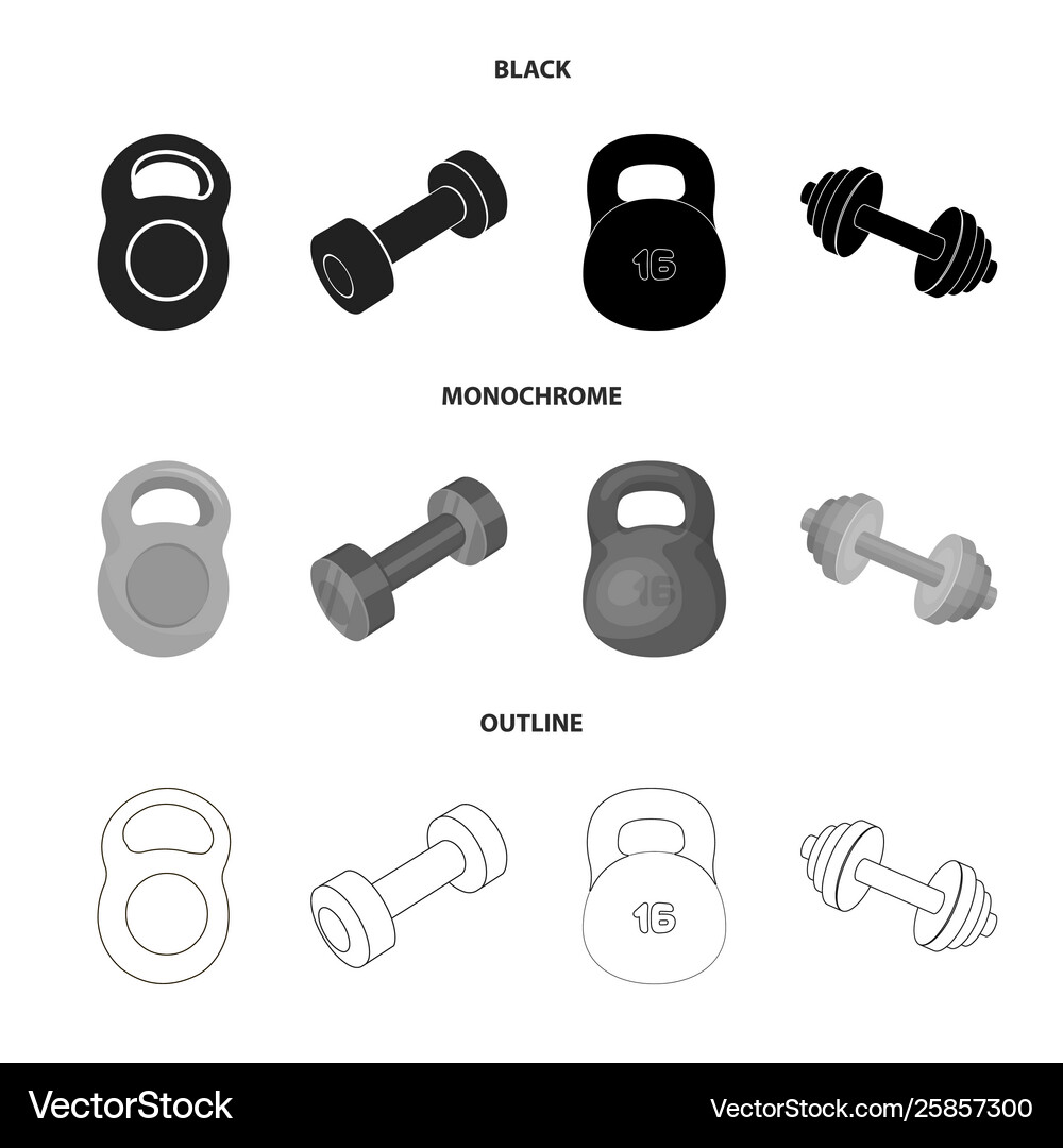 Design weight and lifting sign set Royalty Free Vector Image