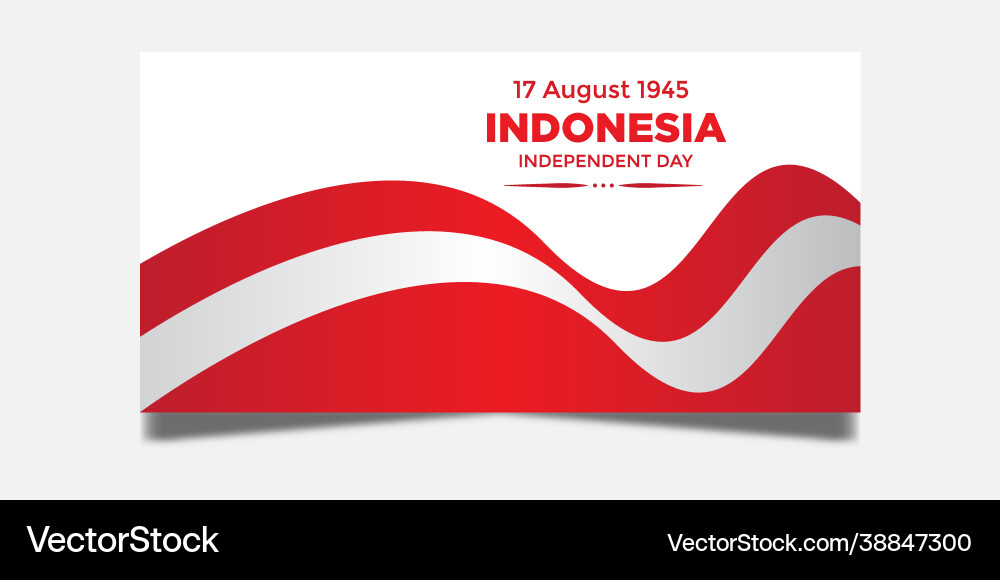 Premium background indonesian independence day Vector Image
